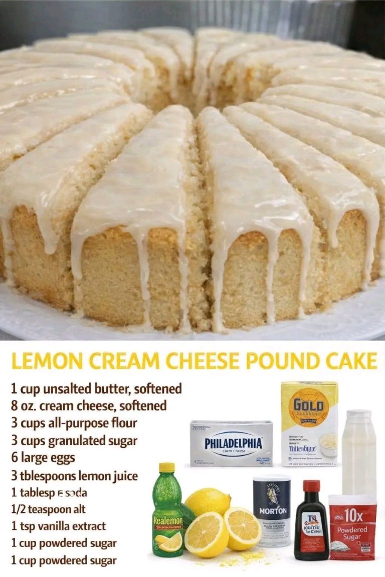 Lemon Cream Cheese Pound Cake (Moist, Buttery & Bakery-Style) – Best ...