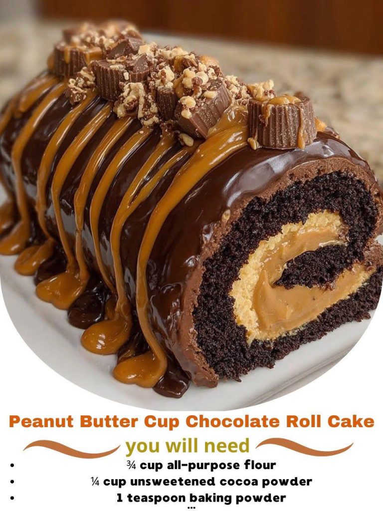 Peanut Butter Cup Chocolate Roll Cake – Best Recipes