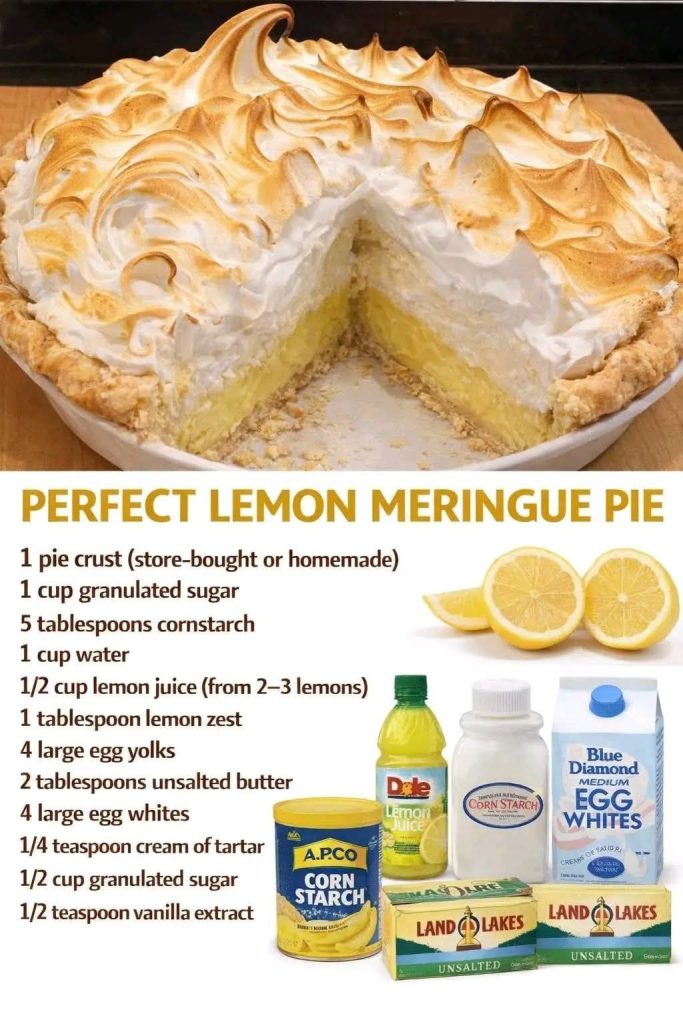 Lemon Meringue Pie (Classic, Tangy & Perfectly Fluffy) – Best Recipes